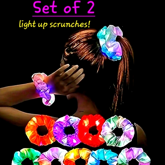 Accessories | 2 Light Up Scrunchies | Poshmark